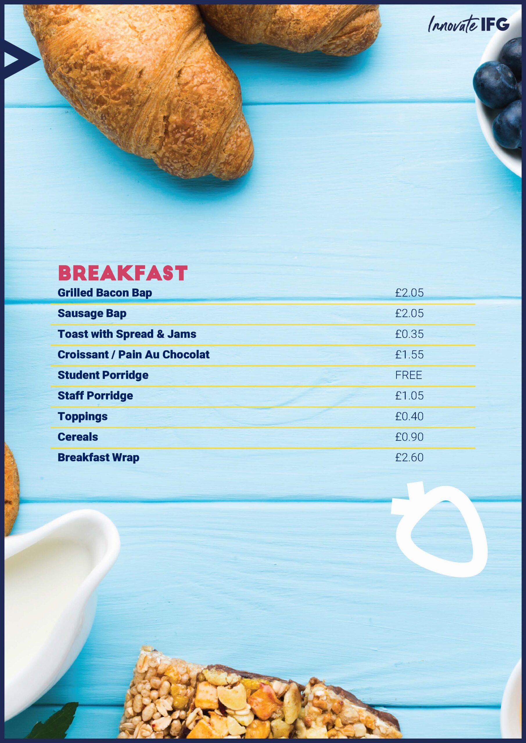 MENUS – Bottisham Village College