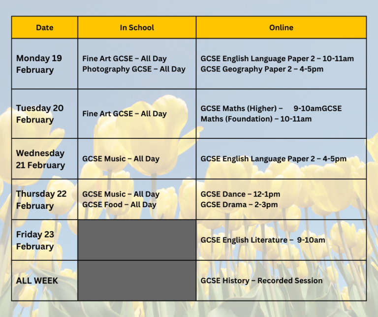 YEAR 11 – Bottisham Village College